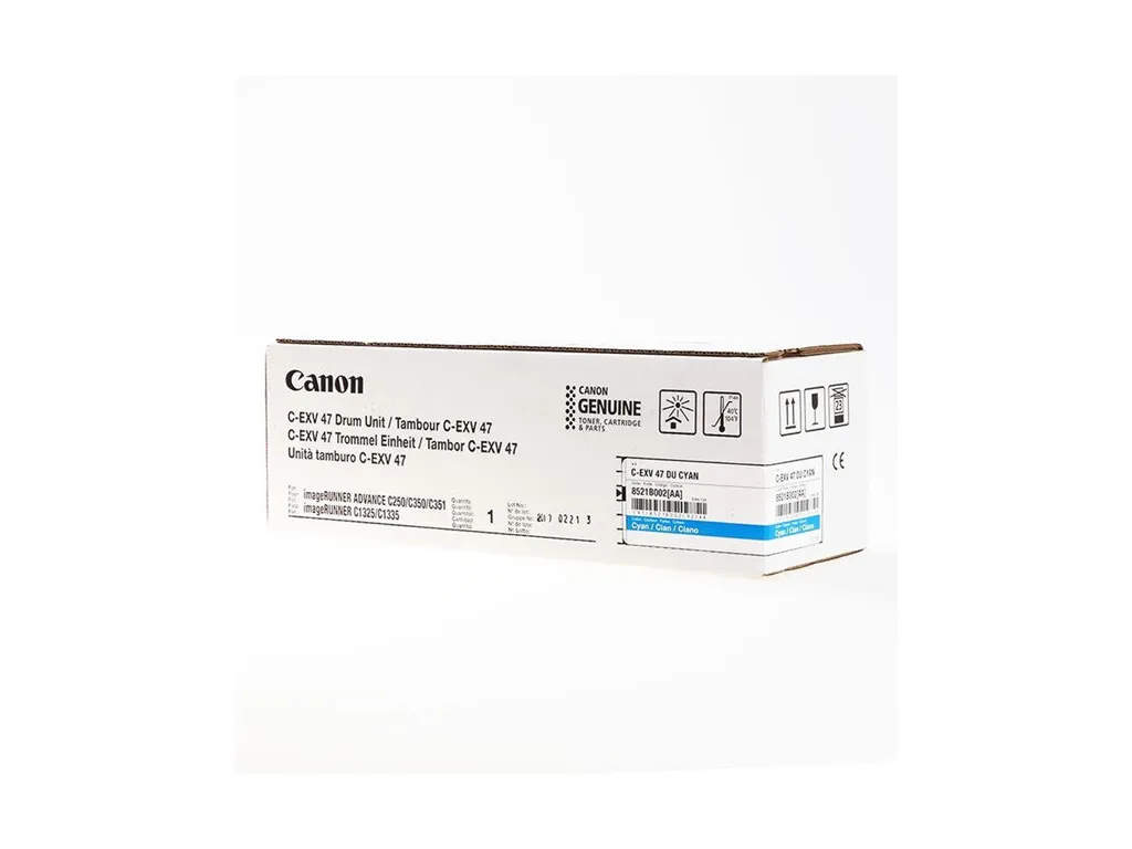 CANON 8521B002, originálna optická jednotka, azúrová, 33000 strán, Pre ...